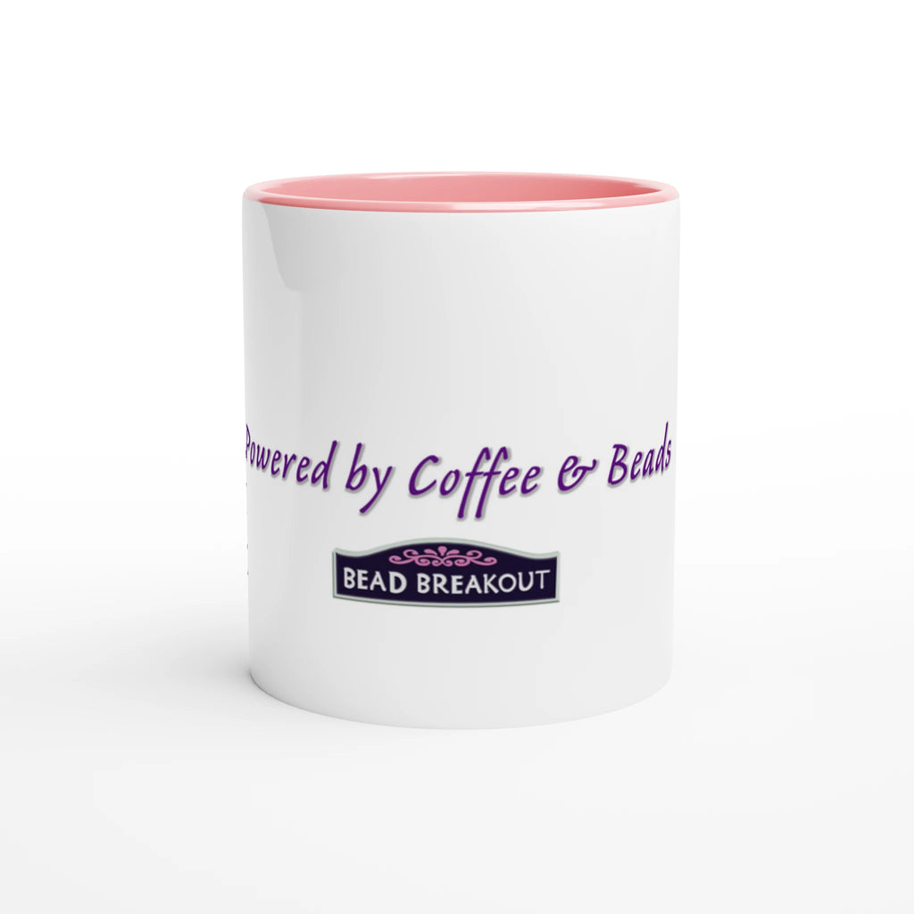 11oz Ceramic Mug with Color Inside - Powered by Coffee & Beads | Bead ...